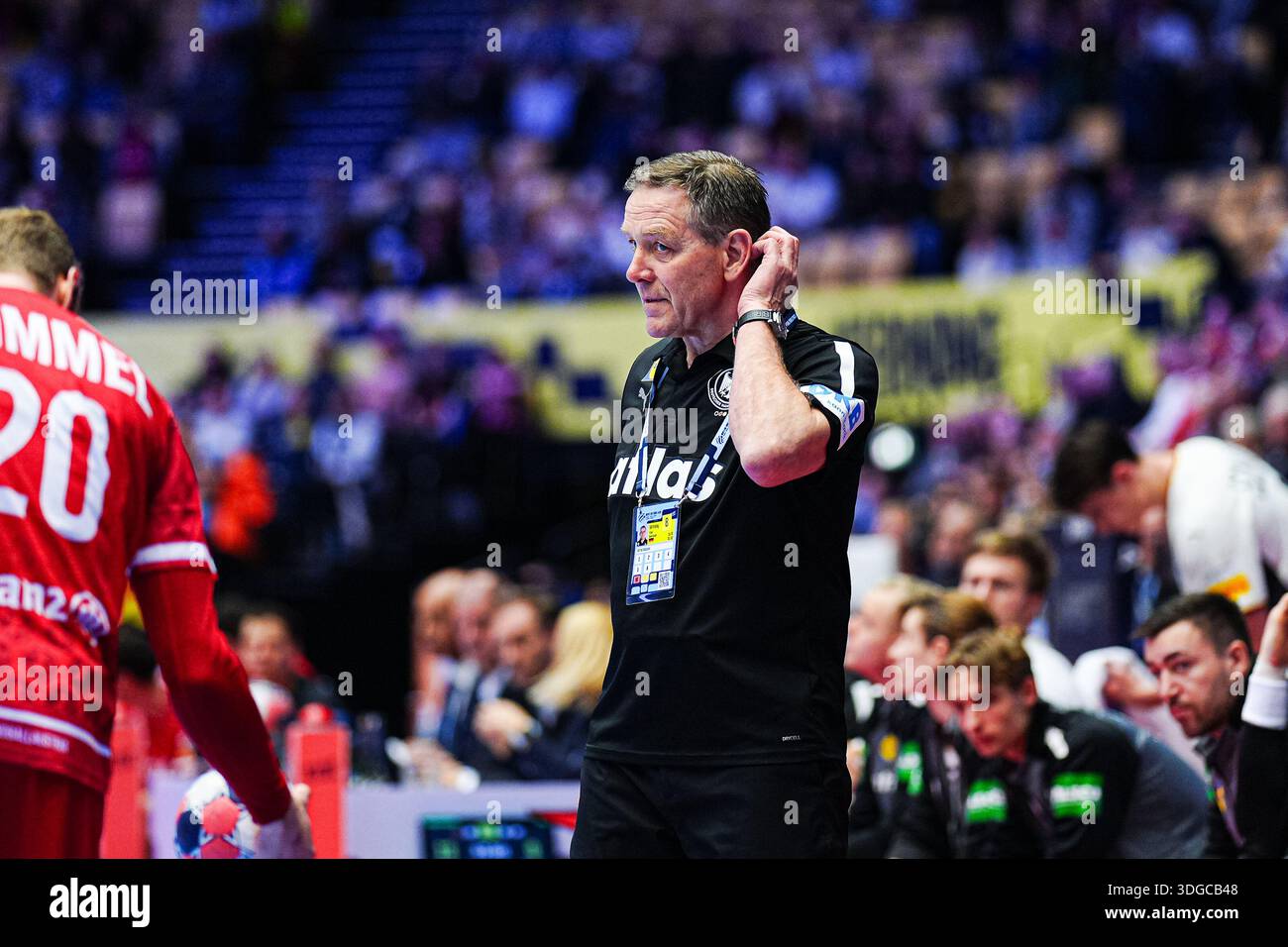 Alfred Gislason (Deutschland, Trainer) DEN, Deutschland vs. Oesterreich ...