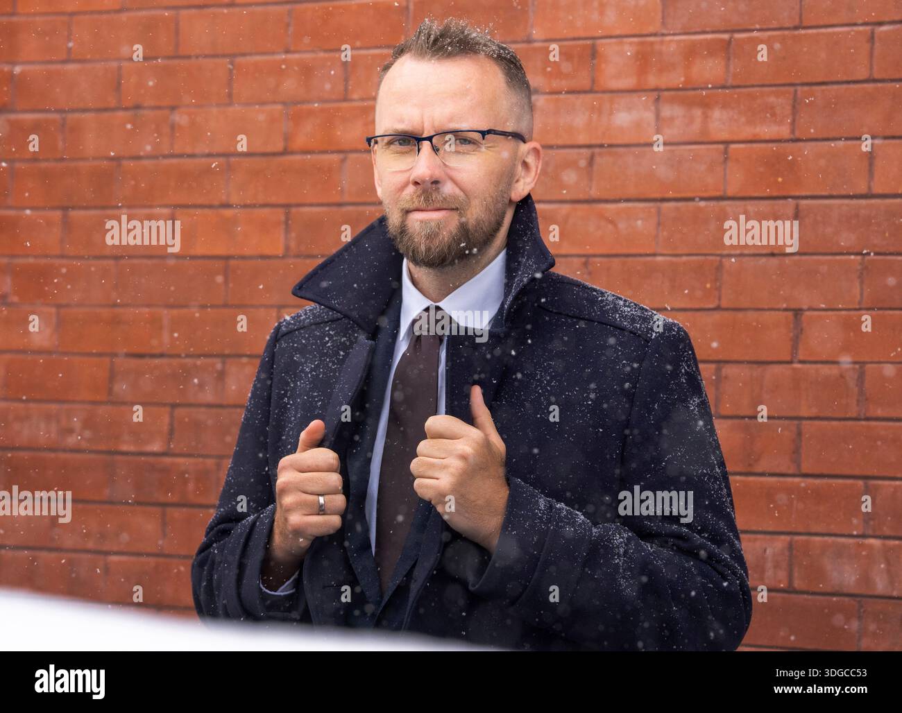 Toronto, Canada. 15th Jan, 2026. Flair Airlines CEO Maciej Wilk poses ...