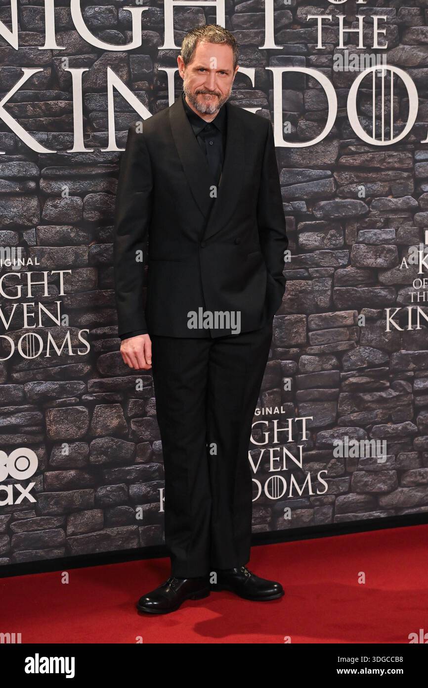 premiere Knight of the seven kingdoms Bertie Carvel on the red carpet ...