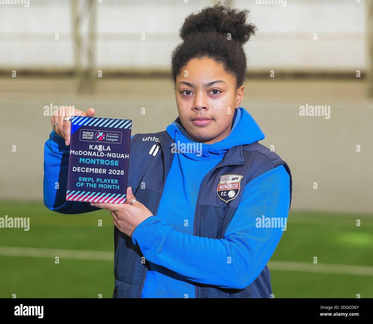 Hamilton, Scotland. 16 January 2026. Kaela McDonald-Nguah - Montrose FC ...