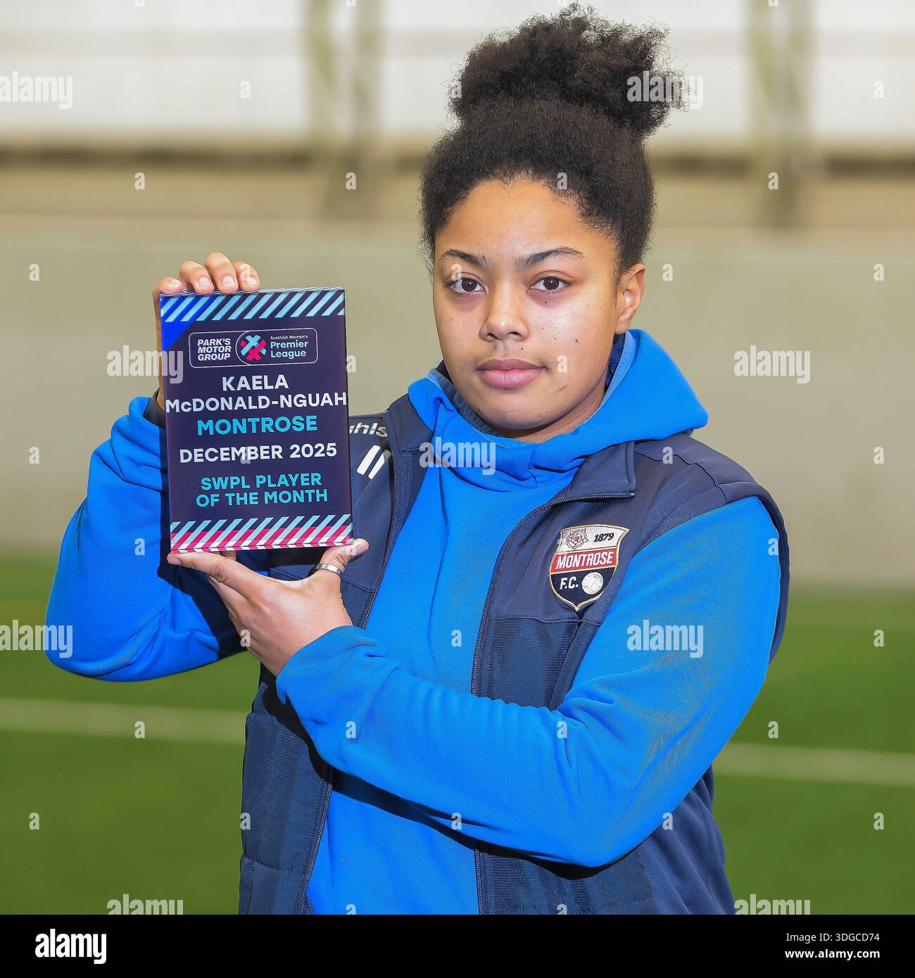 Hamilton, Scotland. 16 January 2026. Kaela McDonald-Nguah - Montrose FC ...