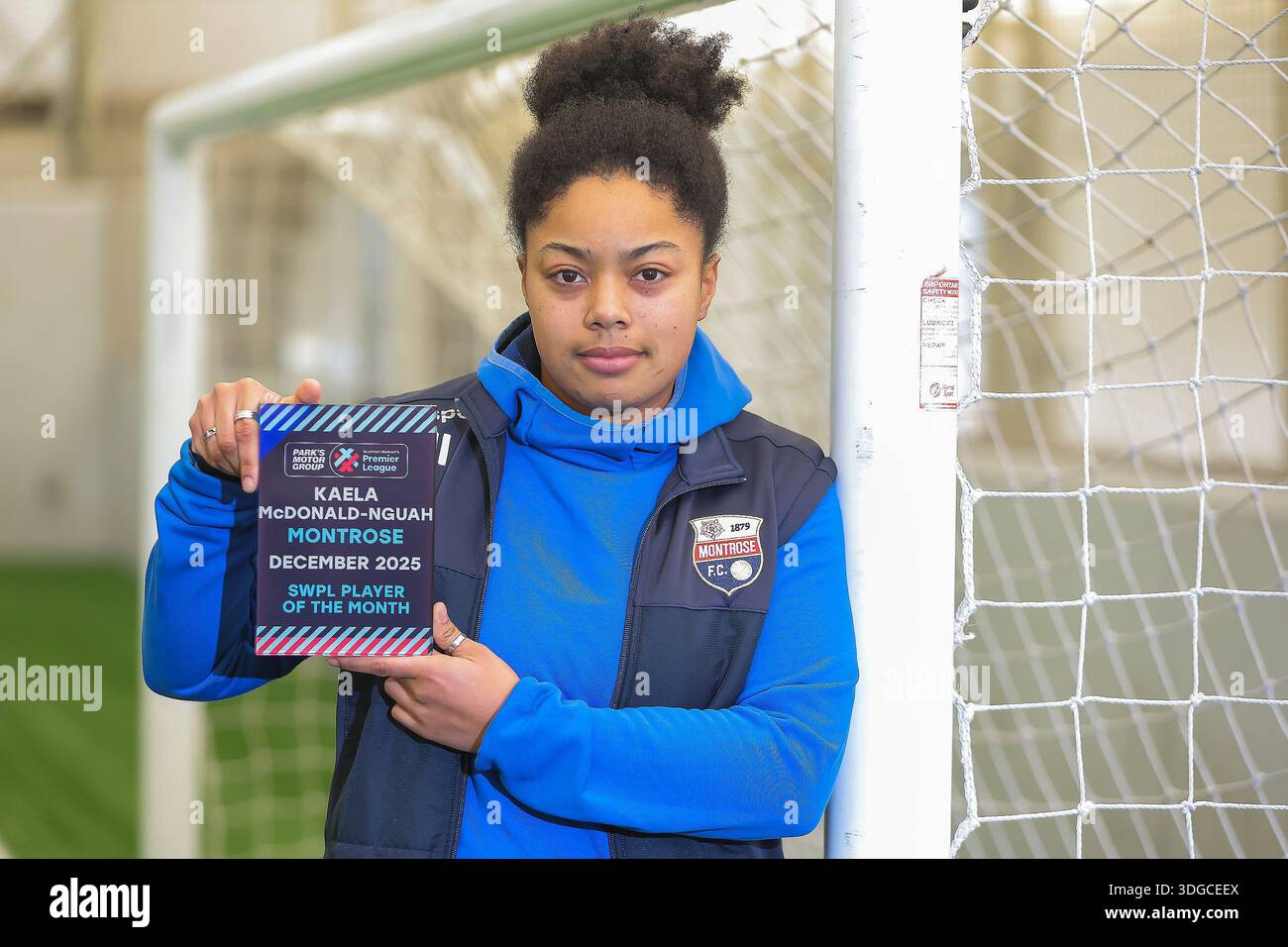 Hamilton, Scotland. 16 January 2026. Kaela McDonald-Nguah - Montrose FC ...
