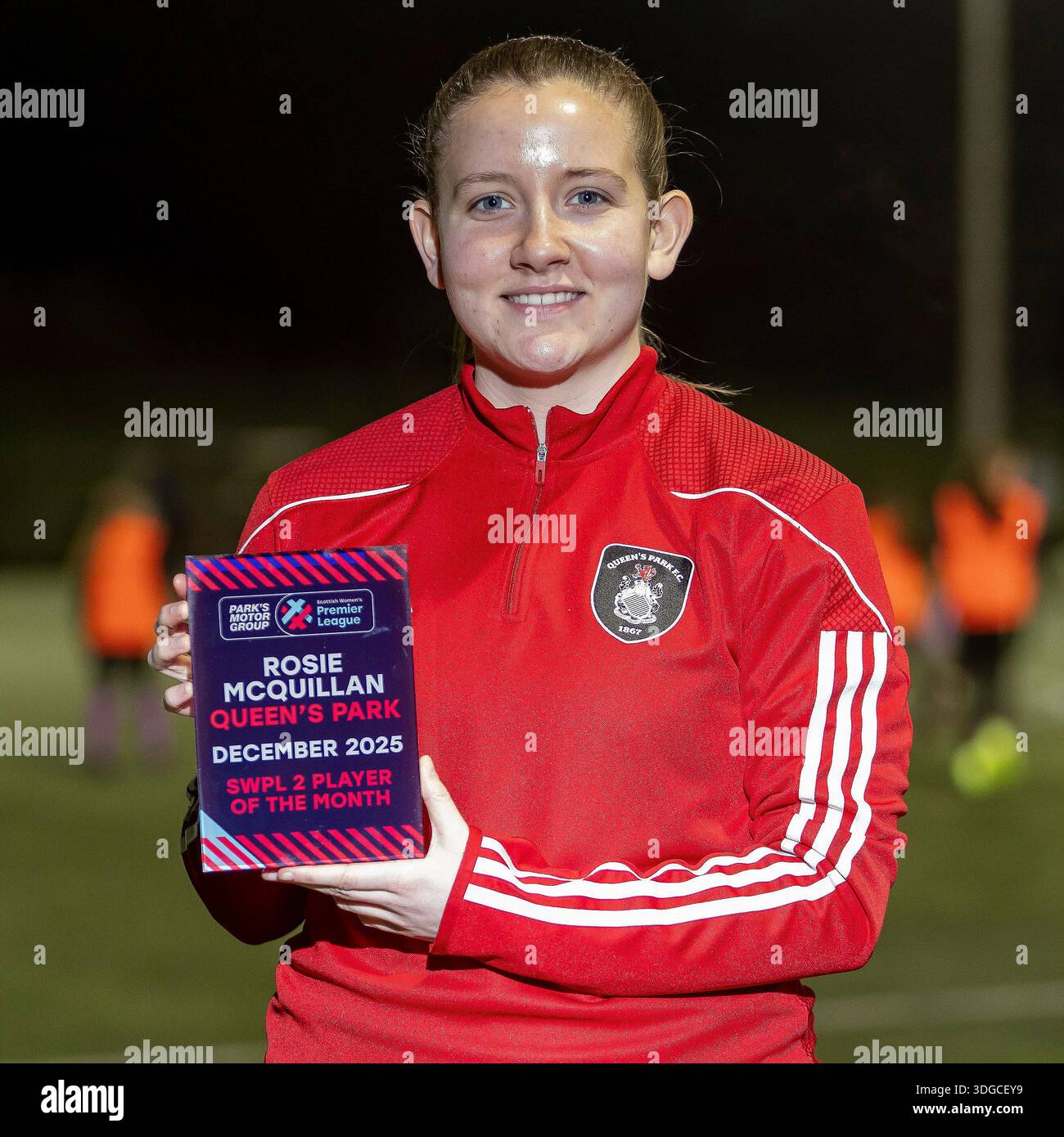 Springburn, Scotland. 15 January 2026. Rosie McQuillan of Queens Park ...