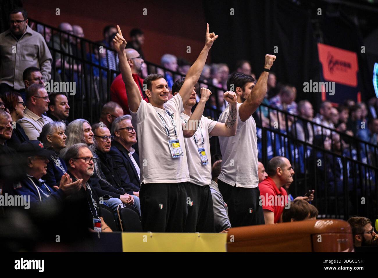 Kristianstad, Sweden. 16th Jan, 2026. Iceland vs Italy, Handball match ...