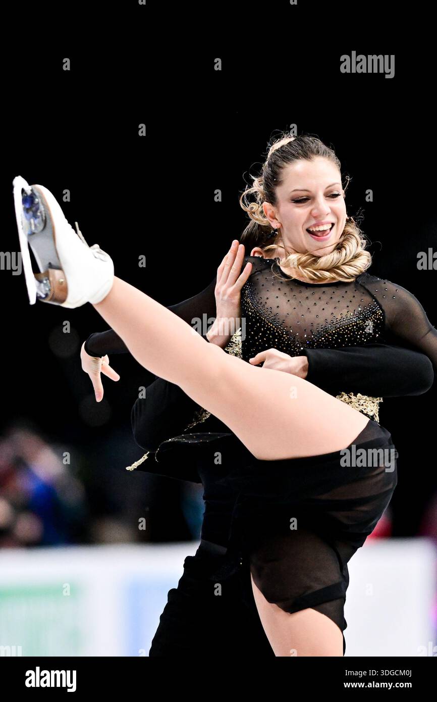 Victoria MANNI & Carlo ROETHLISBERGER (ITA), during Ice Dance Rhythm ...