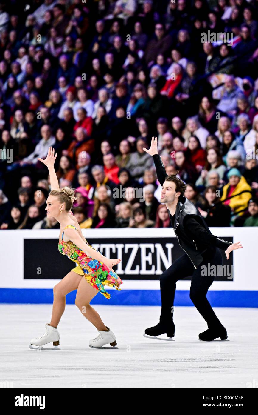 Phebe BEKKER & James HERNANDEZ (GBR), during Ice Dance Rhythm Dance, at ...