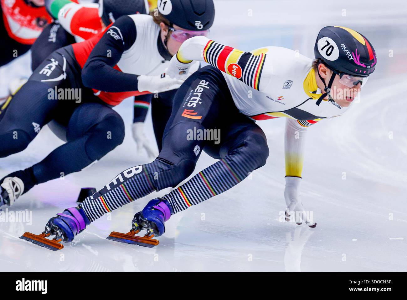 Fre van Damme of Belgium competing on the Men 1000m on Qualification ...