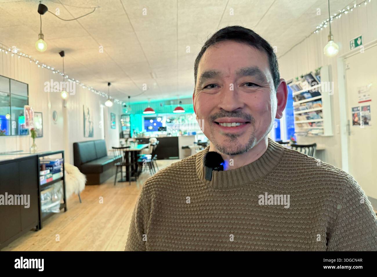 Nuuk, Greenland. 14th Jan, 2026. Greenlander Hans Lynge stands in a ...