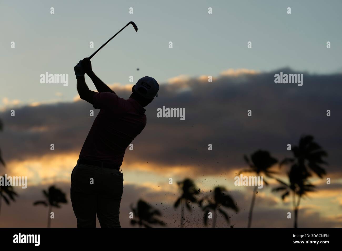 Lee Hodges hits on the 11th hole during the second round of the Sony ...
