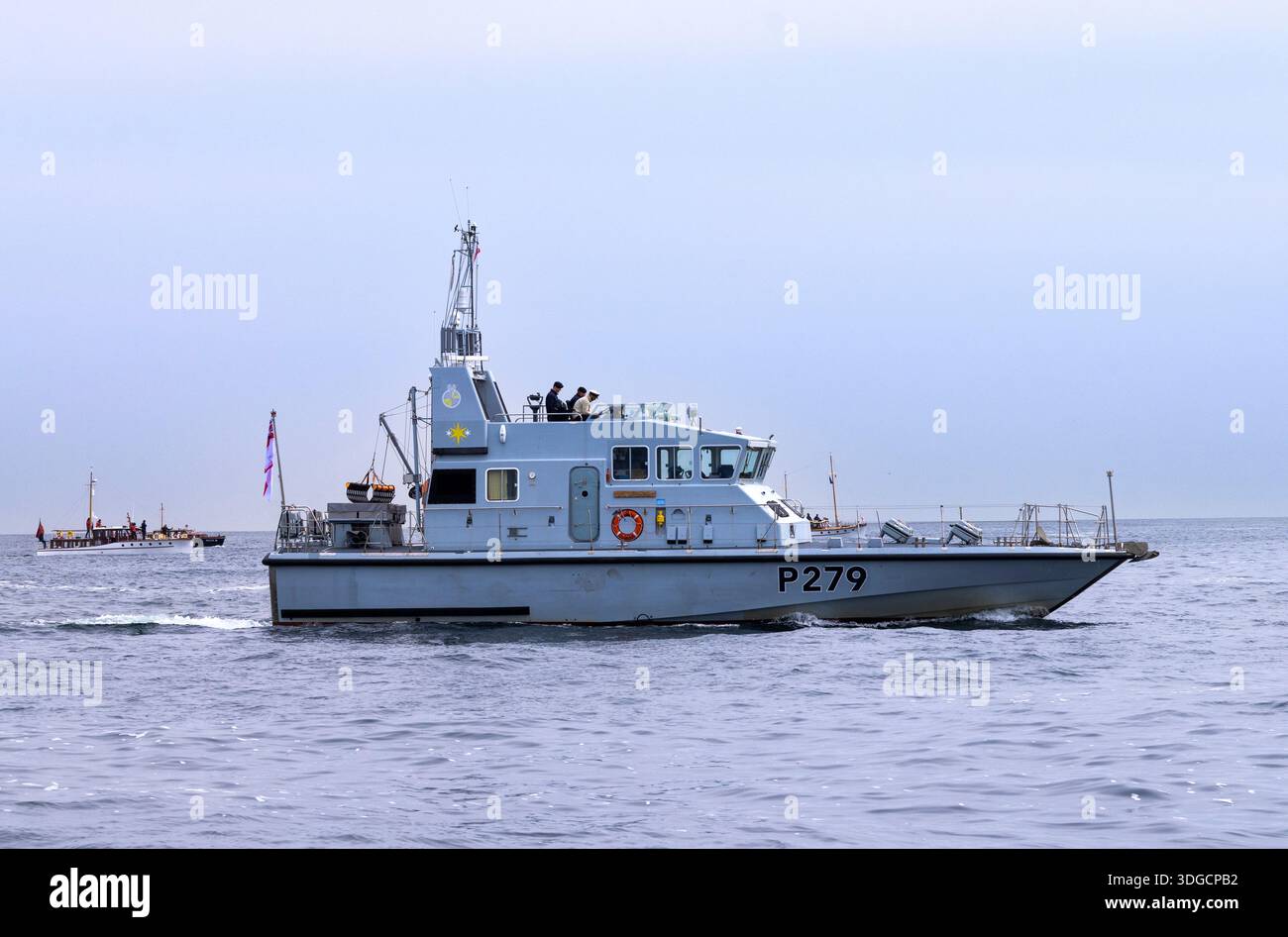 HMS Blazer, an Archer-class patrol vessel of the Royal Navy offshore ...