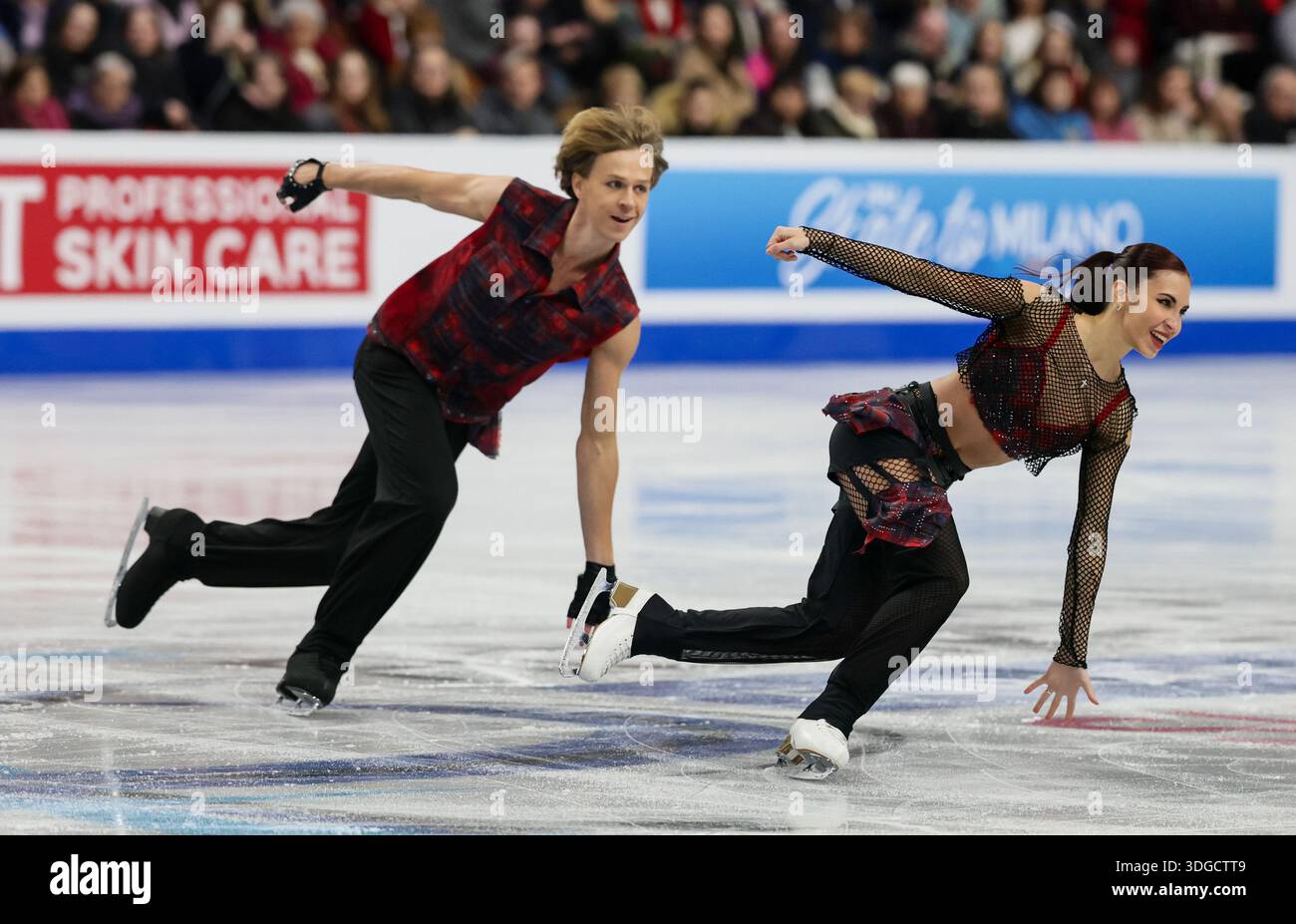 Day Three. 16th Jan, 2026. Diana Davis and Gleb Smolkin of Georgia ...