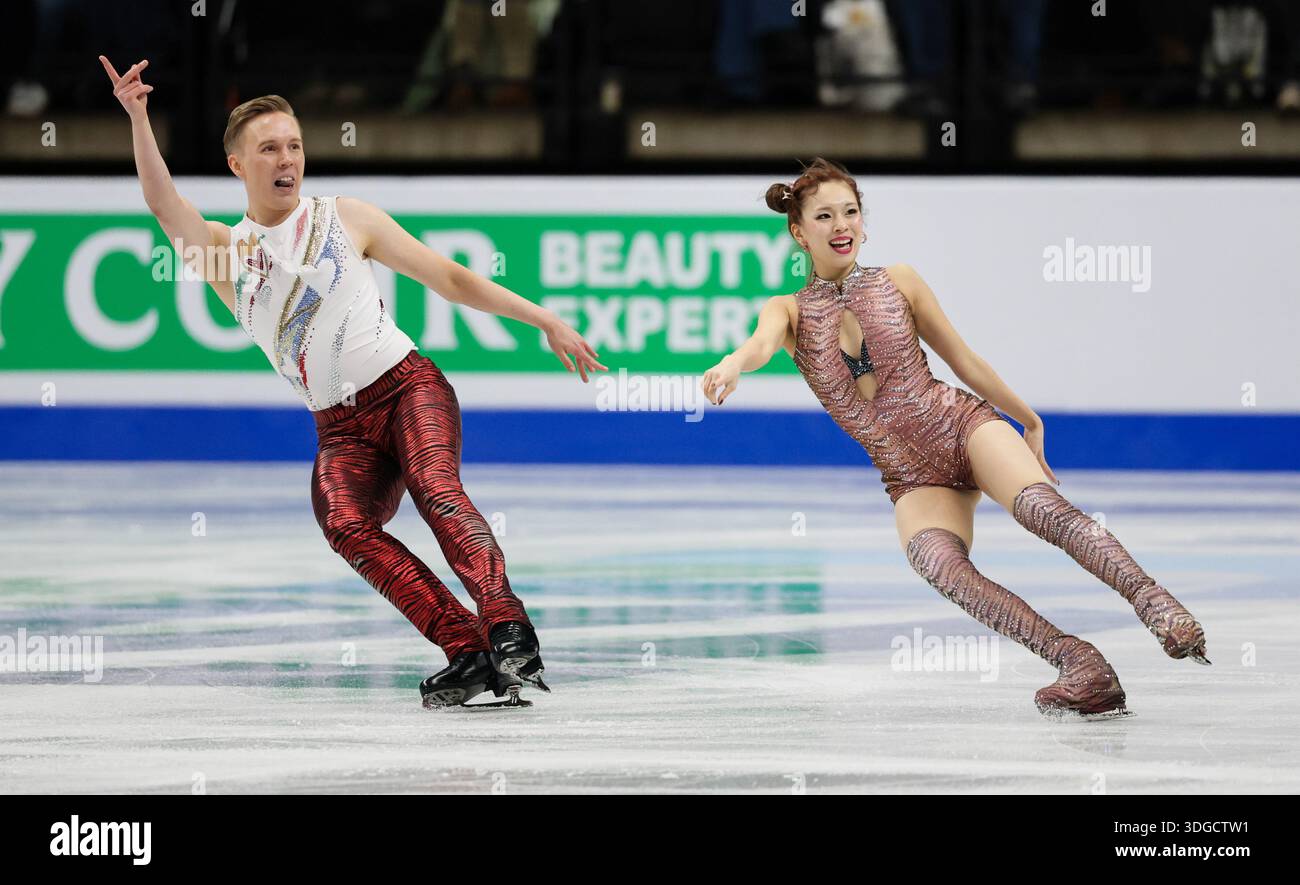 Day Three. 16th Jan, 2026. Yuka Orihara and Juho Pirinen of Finland ...