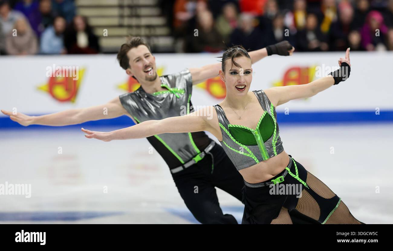 Day Three. 16th Jan, 2026. Charise Matthaei and Max Liebers of Germany ...