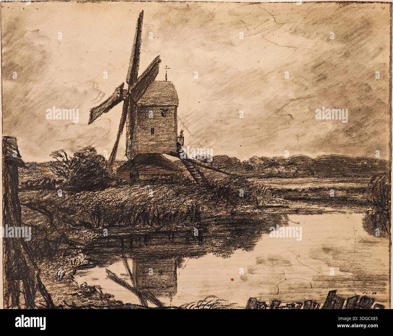 Black chalk with traces of red chalk hi-res stock photography and ...