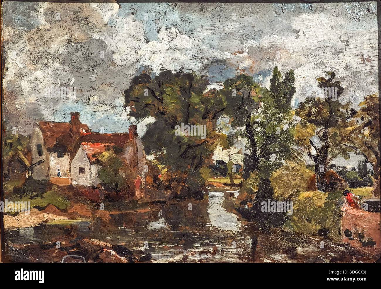 John Constable , The Mill Stream, 1810 , Oil paint on board, London ...