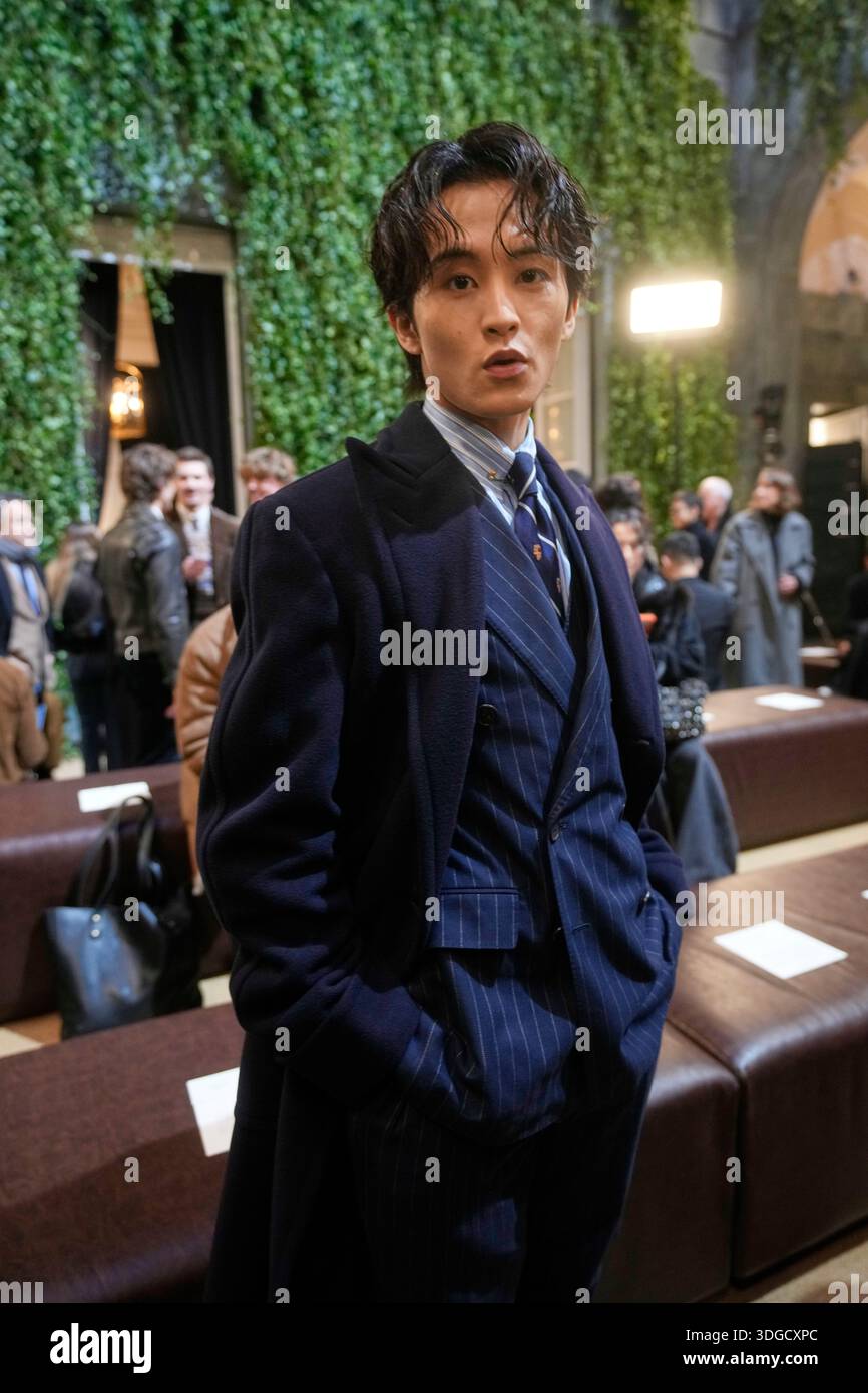 Canadian rapper Mark Lee attends a Ralph Laurent Fall/Winter 2026-2027 ...