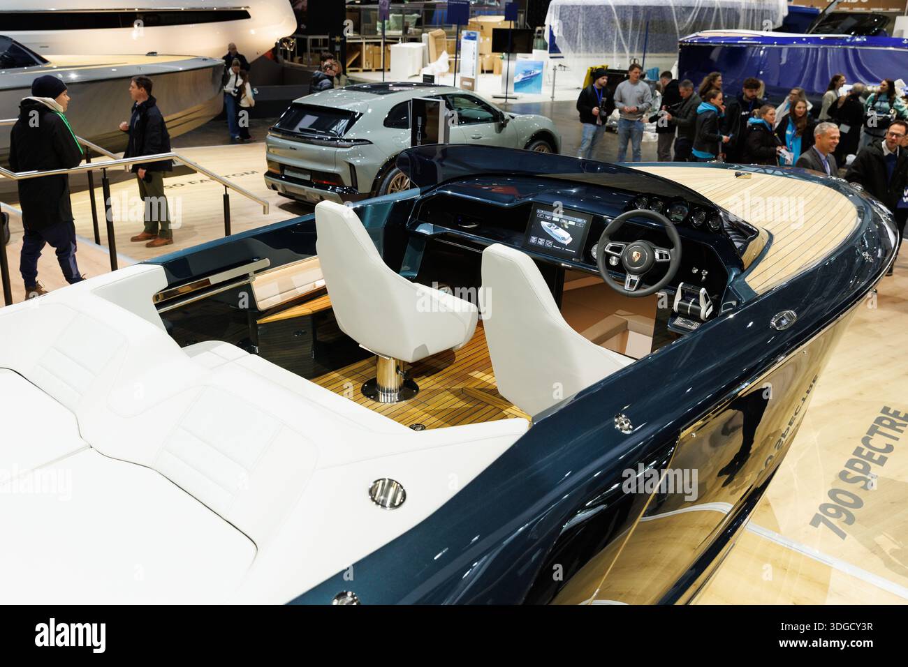 The Frauscher x Porsche 790 Spectre is presented to journalists during ...