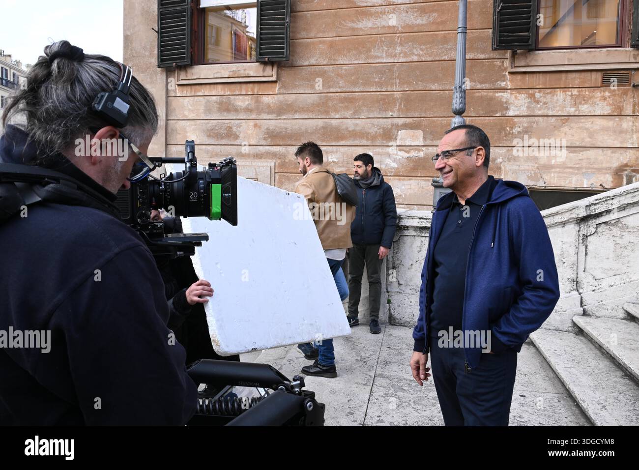 Rome, Italy. 16th Jan, 2026. Rome: Piazza di Spagna. Carlo Conti's ...