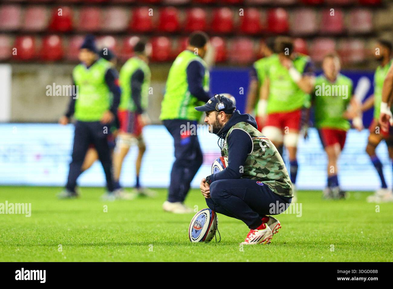 David IRAZOQUI head coach of Beziers during the Pro D2 match between ...
