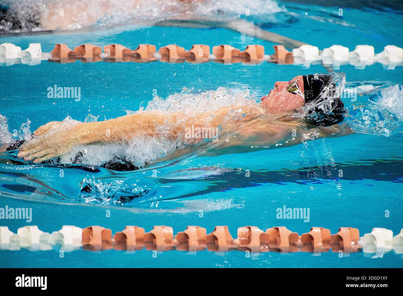 January 16, 2026: Luke Barr competing in the menÃ s 50 LC Meter ...