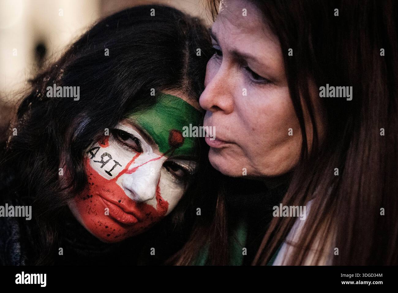 Solidarity Rally for Iran in Rome. demonstration in support of the Iranian people, organized by ...