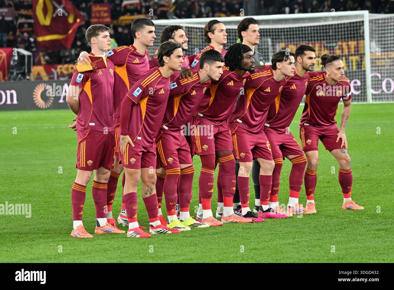 Team the Italian championship Serie A 2025-2026 football match between ...