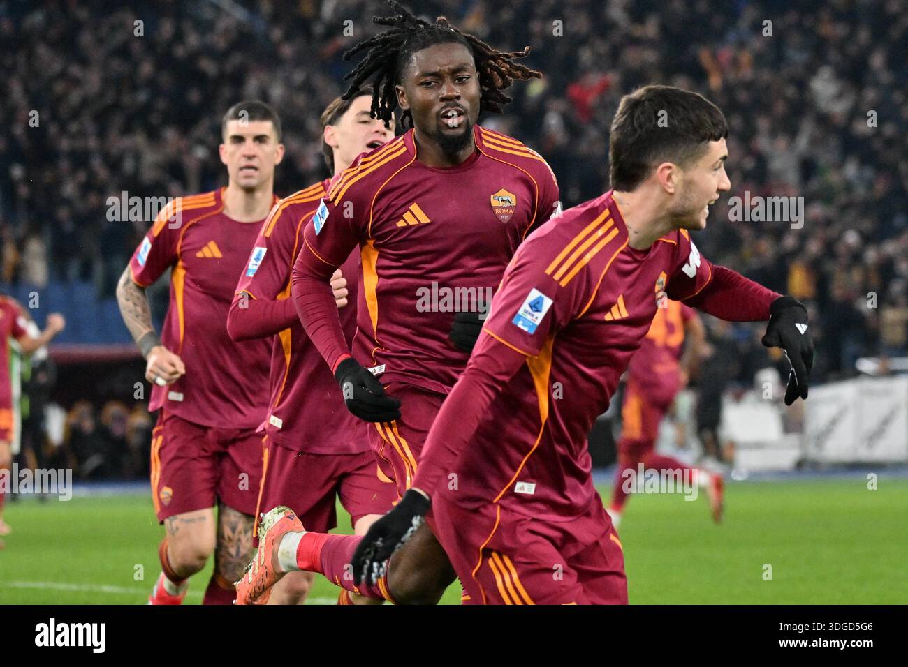 After goal Manu Koné the Italian championship Serie A 2025-2026 ...