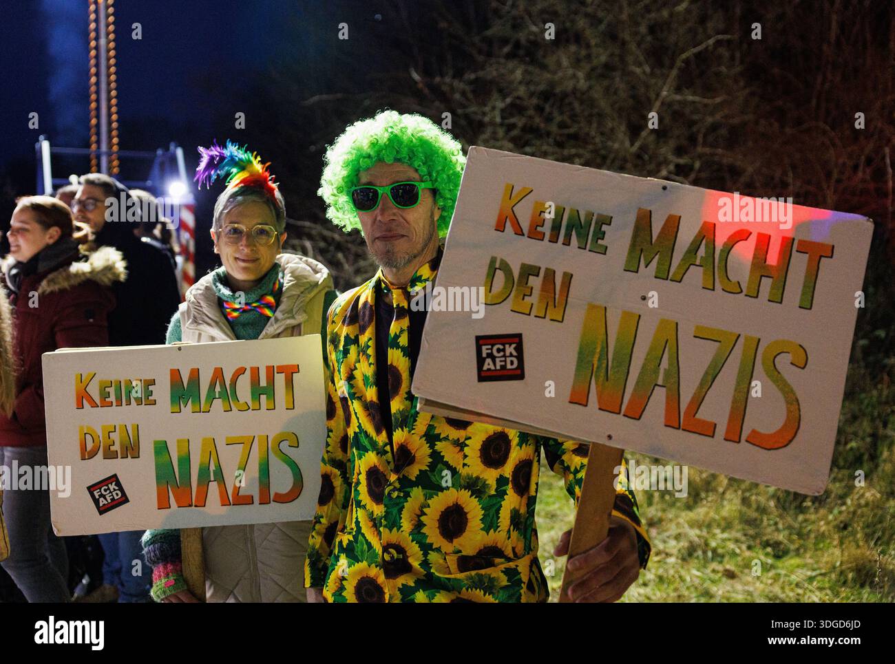 Idar Oberstein, Germany. 16th Jan, 2026. Two disguised counter ...