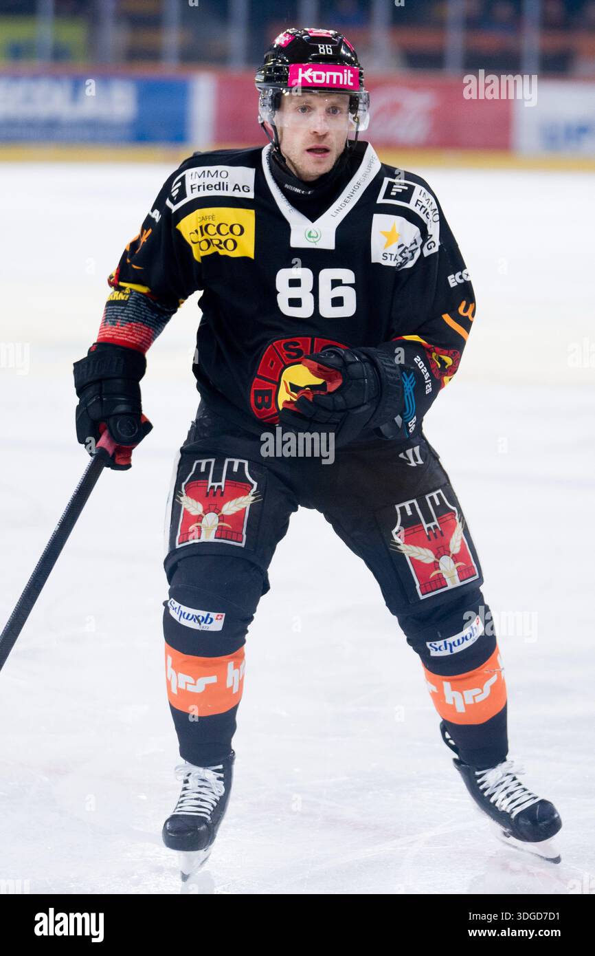 Bern, PostFinance Arena, NL: SC, USA. 16th Jan, 2026. Bern - HC Lugano ...