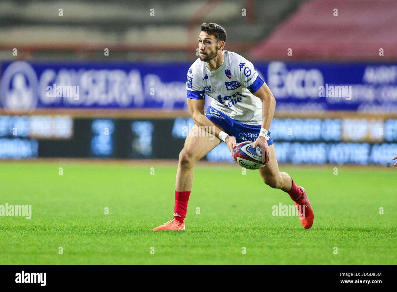 David DELARUE of Aurillac during the Pro D2 match between Beziers and ...