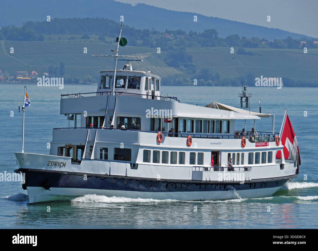 See, Bodensee, Ausflugsschiff Zürich, Konstanz, Schiff *** Lake, Lake ...