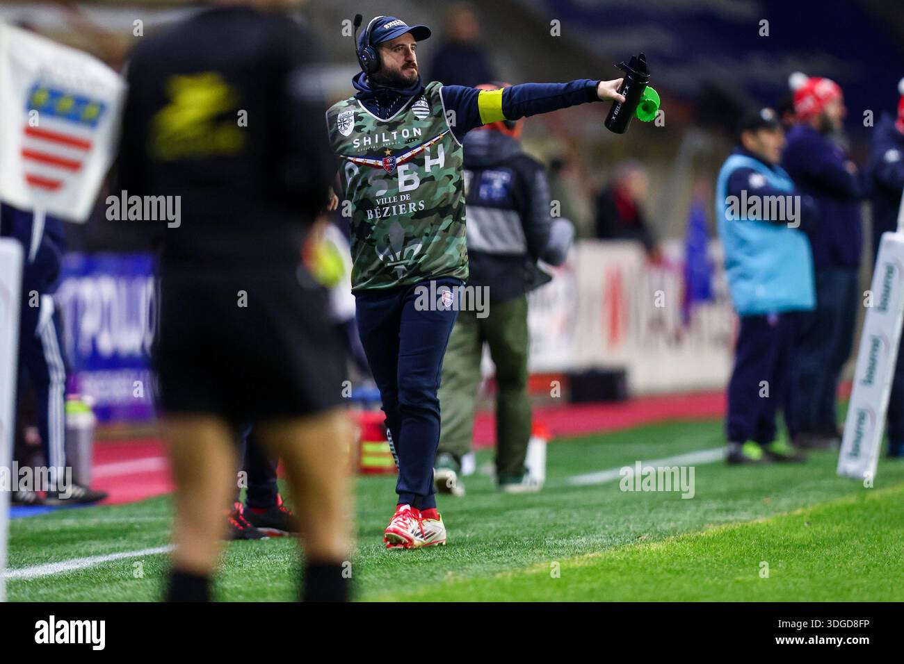 David IRAZOQUI head coach of Beziers during the Pro D2 match between ...