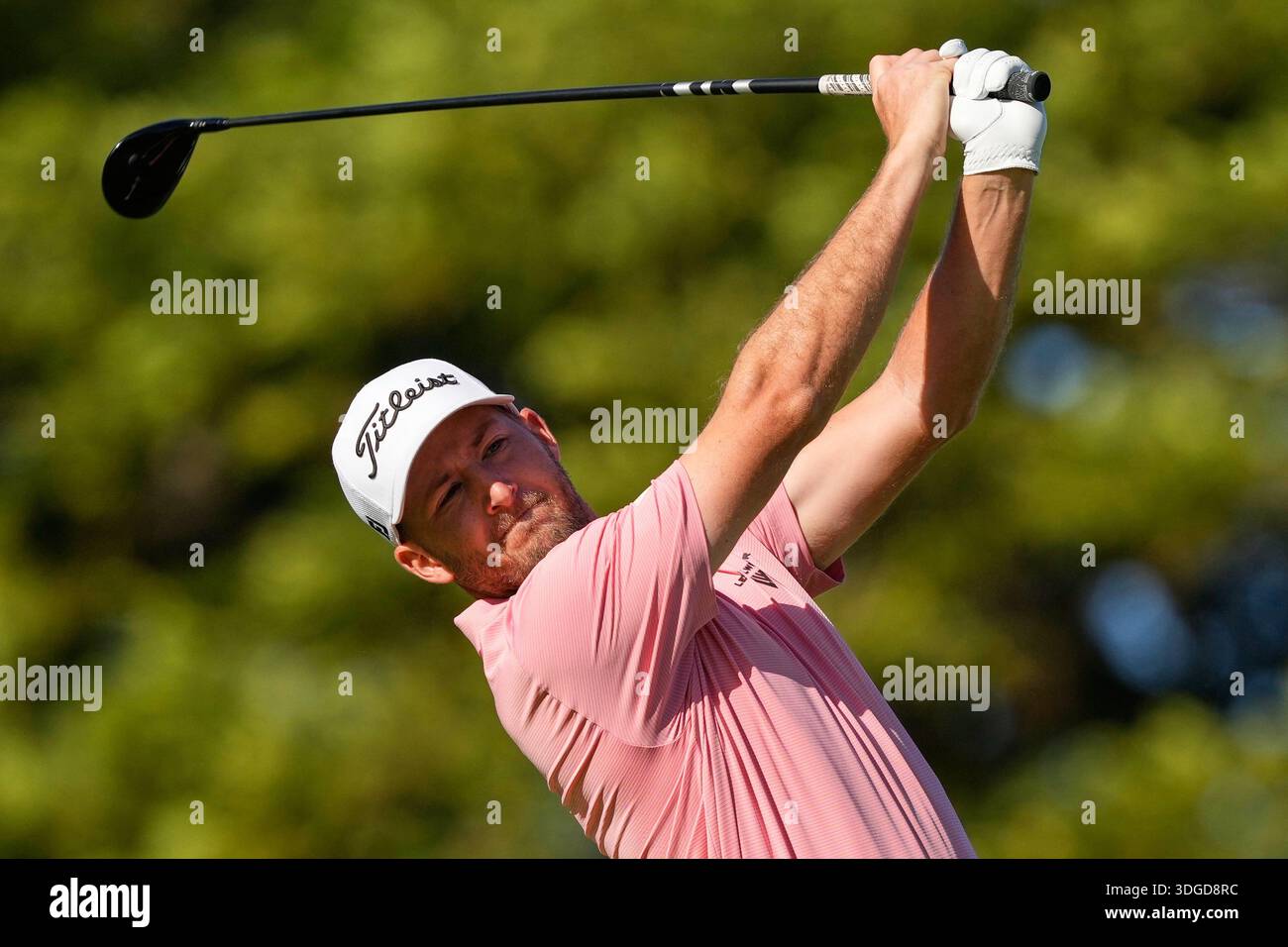 Lee Hodges hits from the second tee during the second round of the Sony ...
