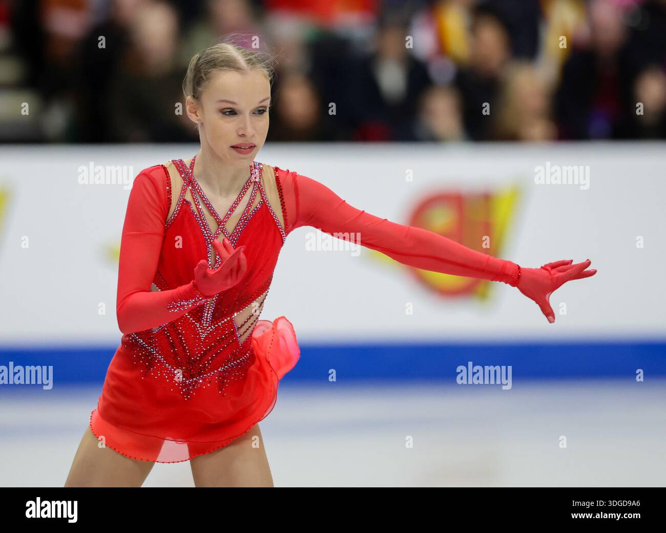 Day Three. 16th Jan, 2026. Mariia Seniuk of Israel competes in the ISU ...