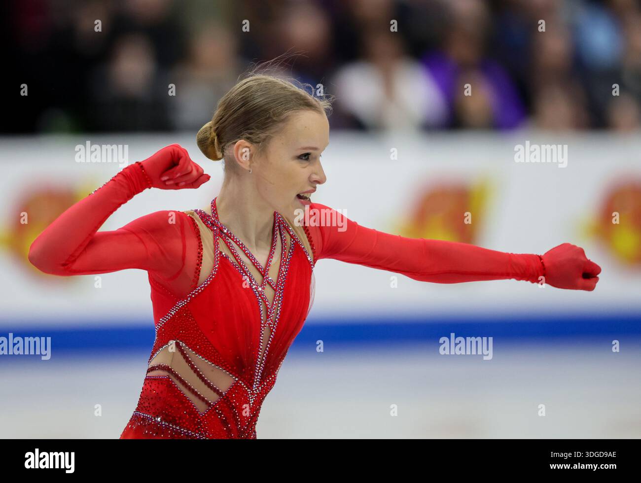 Day Three. 16th Jan, 2026. Mariia Seniuk of Israel competes in the ISU ...