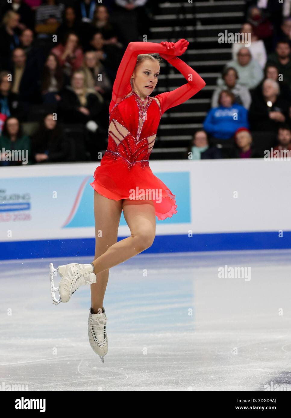 Day Three. 16th Jan, 2026. Mariia Seniuk of Israel competes in the ISU ...