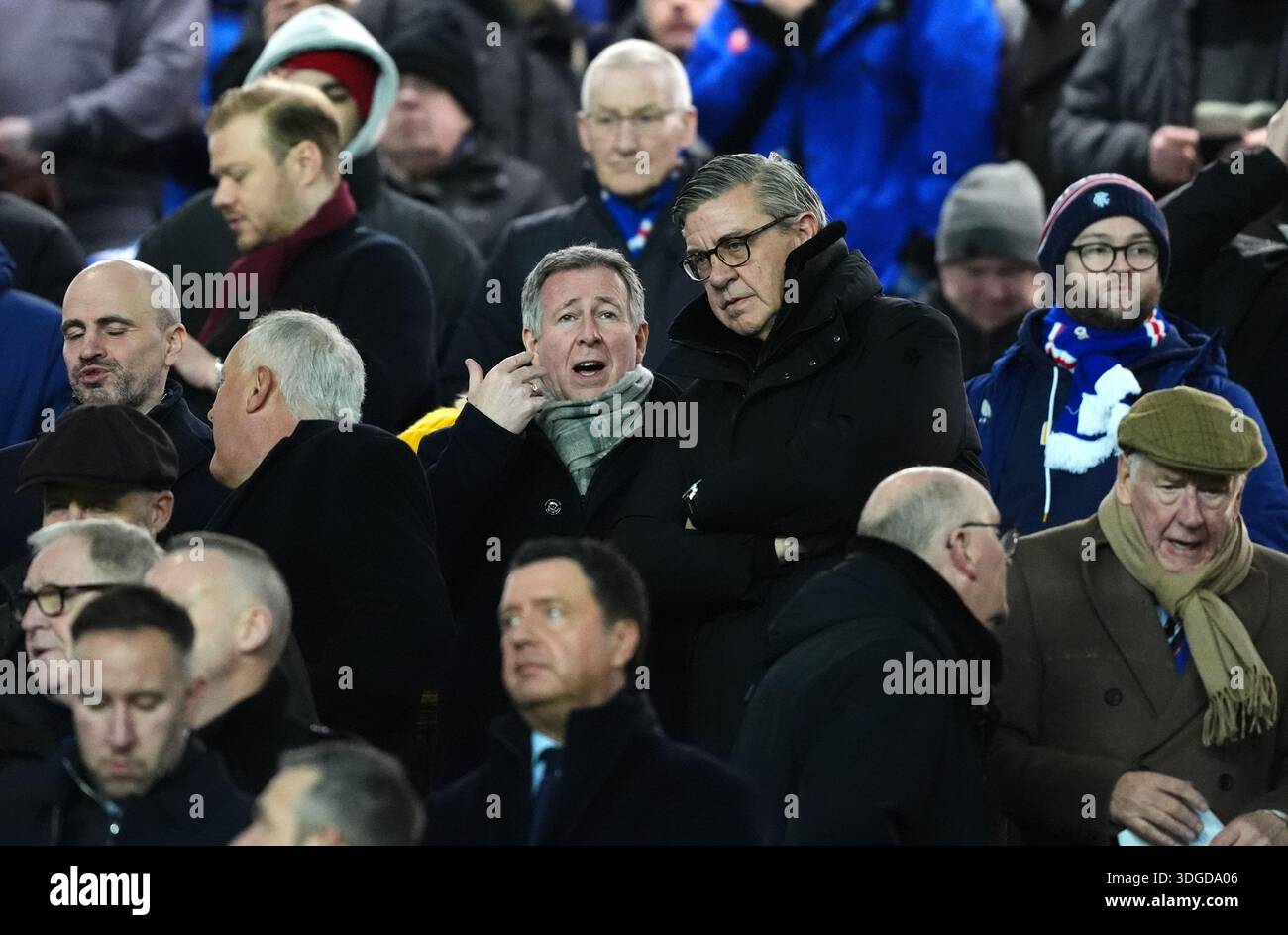 Rangers CEO Fraser Thornton and Andrew Cavenagh during the Scottish Gas ...