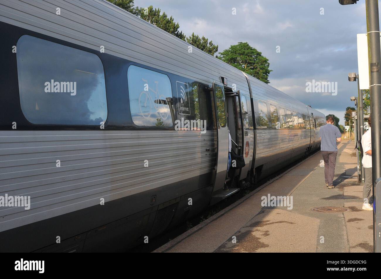 Jyderup Denmark. 04 July 2021, Danish public train transport in danish ...