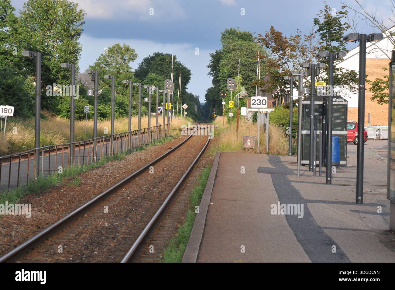 Jyderup Denmark. 04 July 2021, Danish public train transport in danish ...