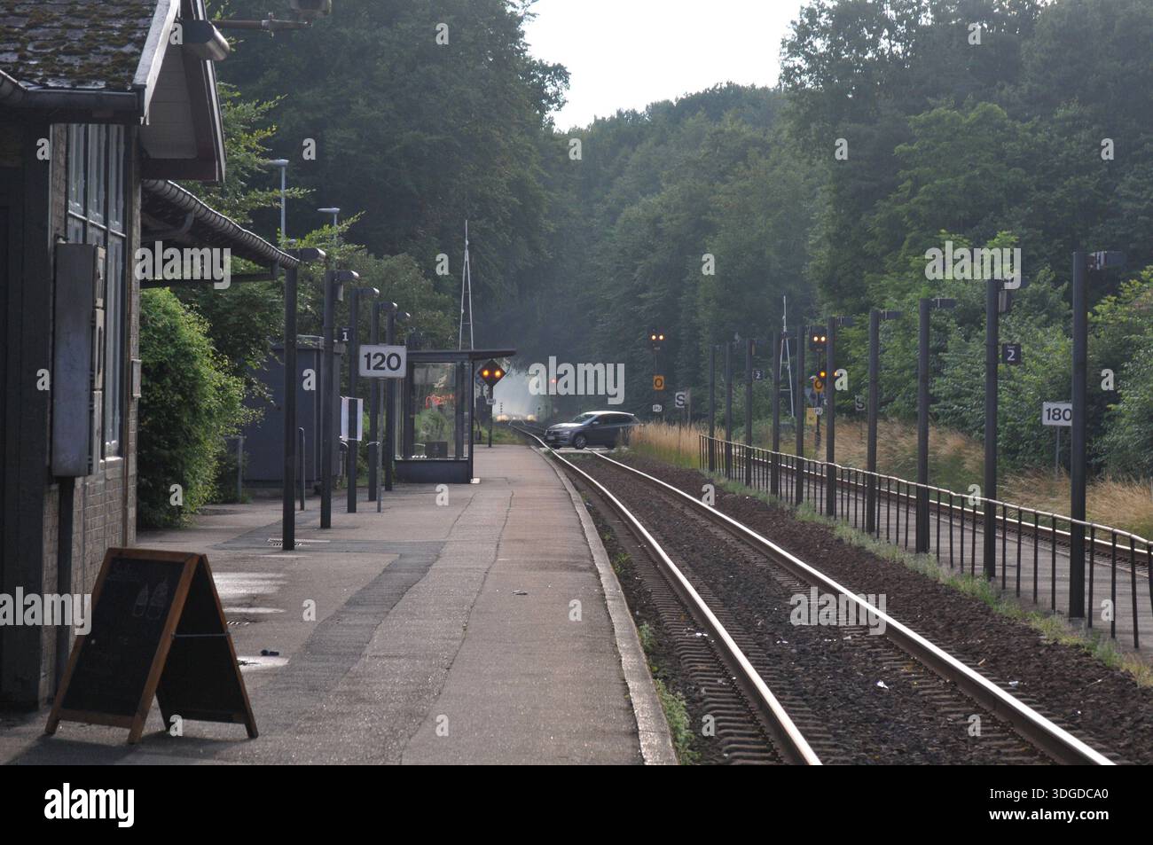 Jyderup Denmark. 04 July 2021, Danish public train transport in danish ...