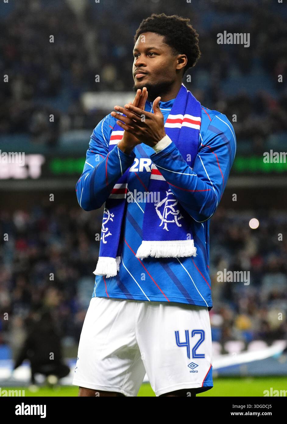Rangers' Tochi Chukwuani ahead of the Scottish Gas Men's Scottish Cup ...