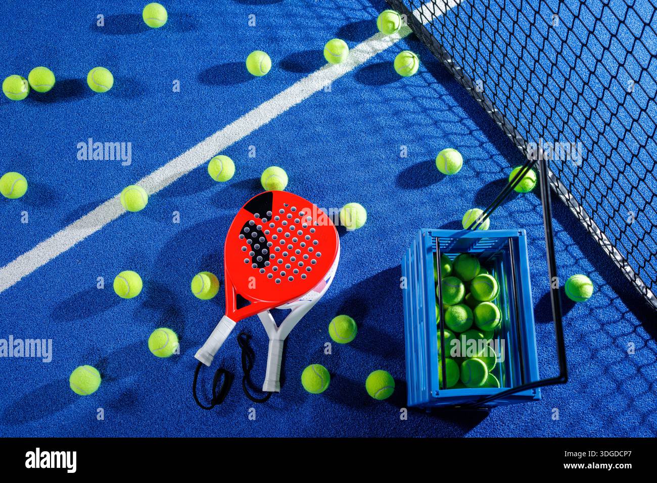 Padel tennis balls scattered hi-res stock photography and images - Alamy