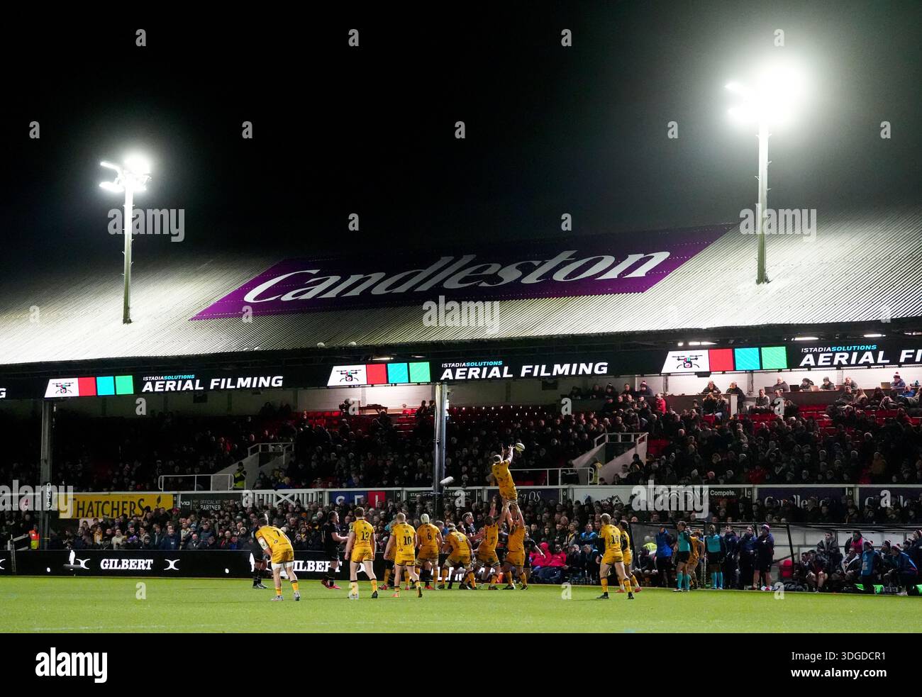 Dragons win a line out during the ECPR Challenge Cup match at Kingston ...