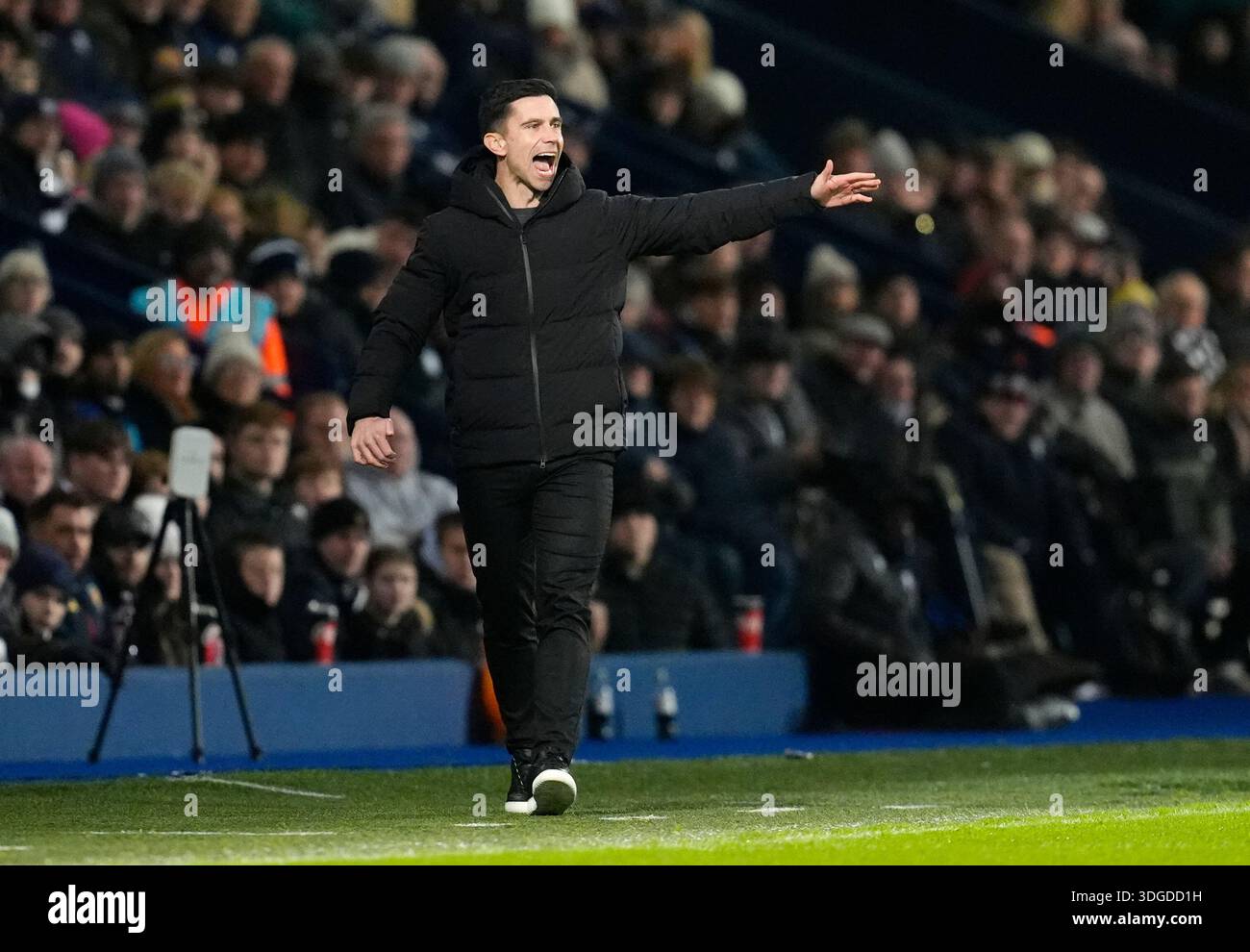 West Bromwich Albion manager Eric Ramsay on the touchline during the ...