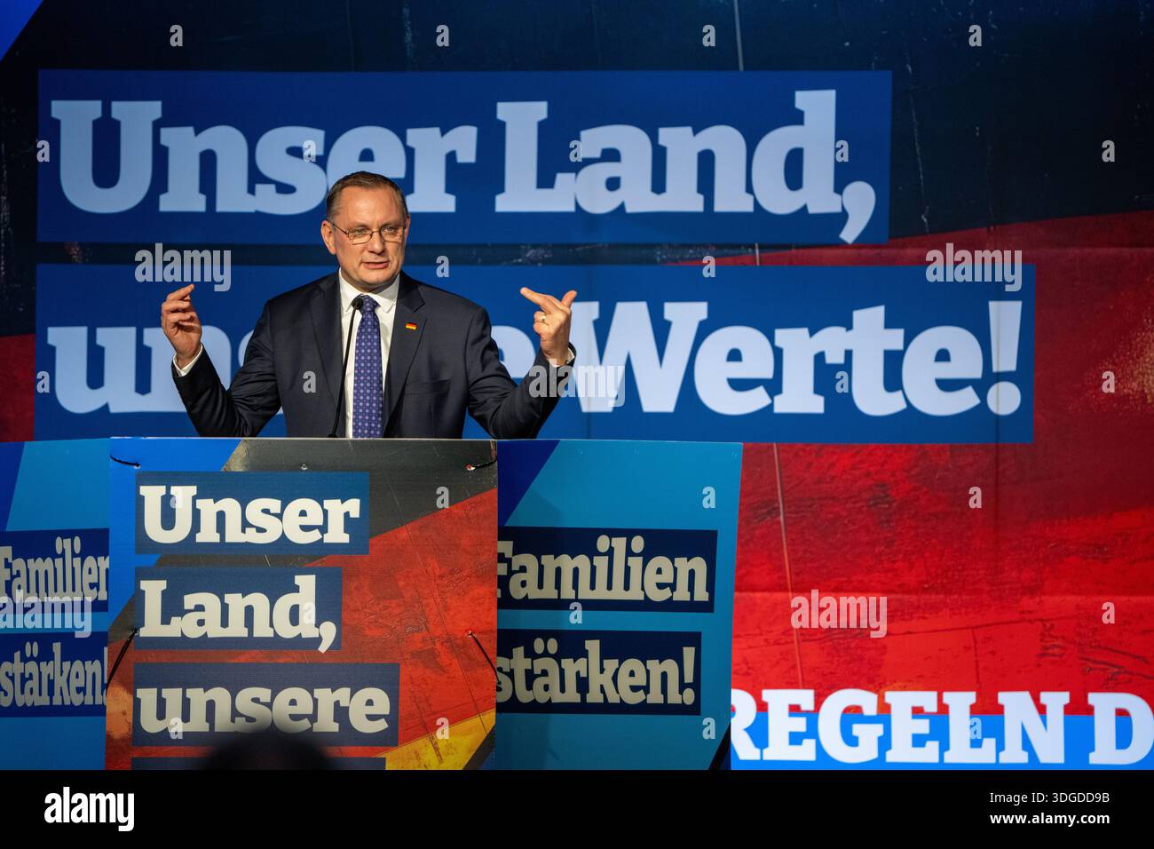 Idar Oberstein, Germany. 16th Jan, 2026. The federal chairman of the ...