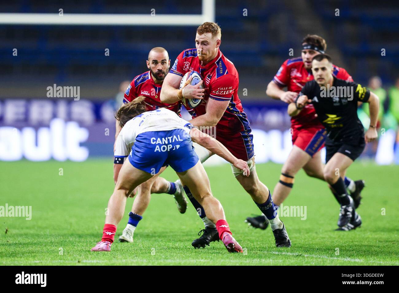 Cameron DODSON of Beziers during the Pro D2 match between Beziers and ...