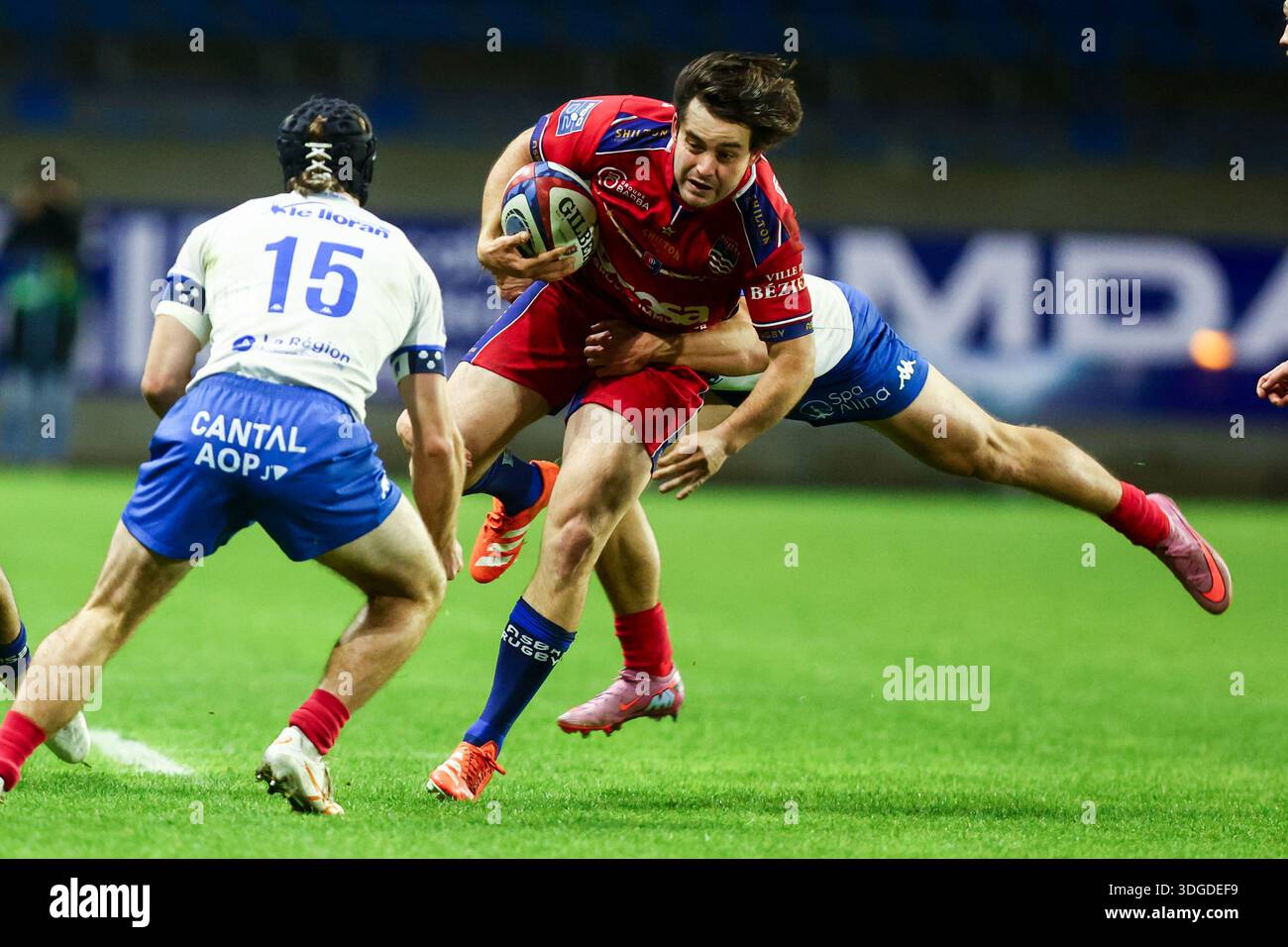 Victor DREUILLE of Beziers during the Pro D2 match between Beziers and ...