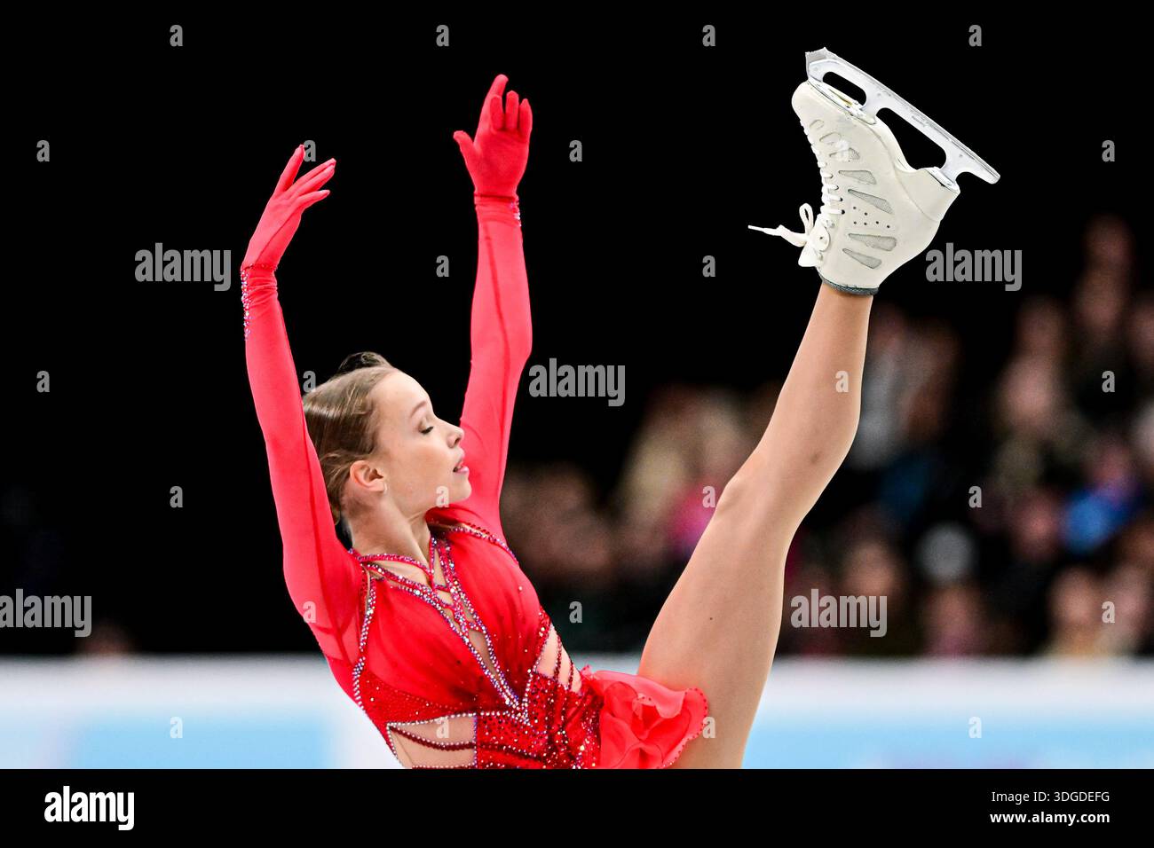 Mariia SENIUK (ISR), during Women Free Skating, at the ISU Figure ...