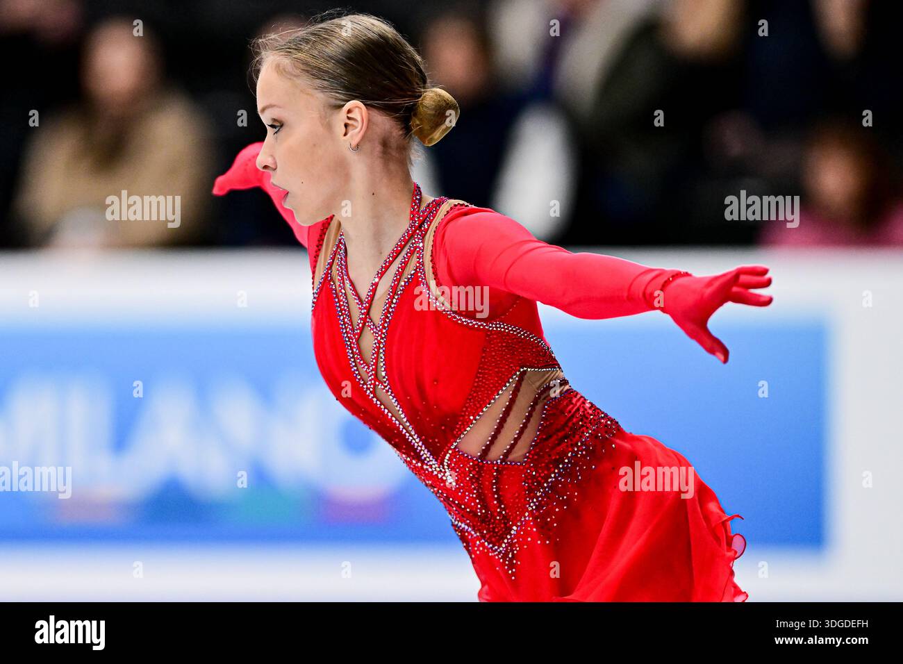 Mariia SENIUK (ISR), during Women Free Skating, at the ISU Figure ...