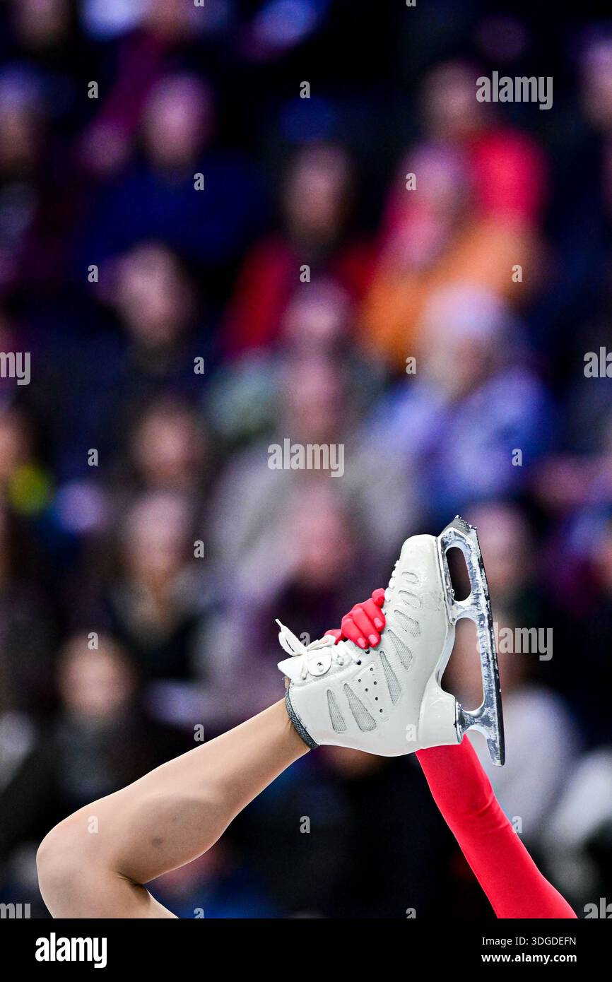 Mariia SENIUK (ISR), during Women Free Skating, at the ISU Figure ...